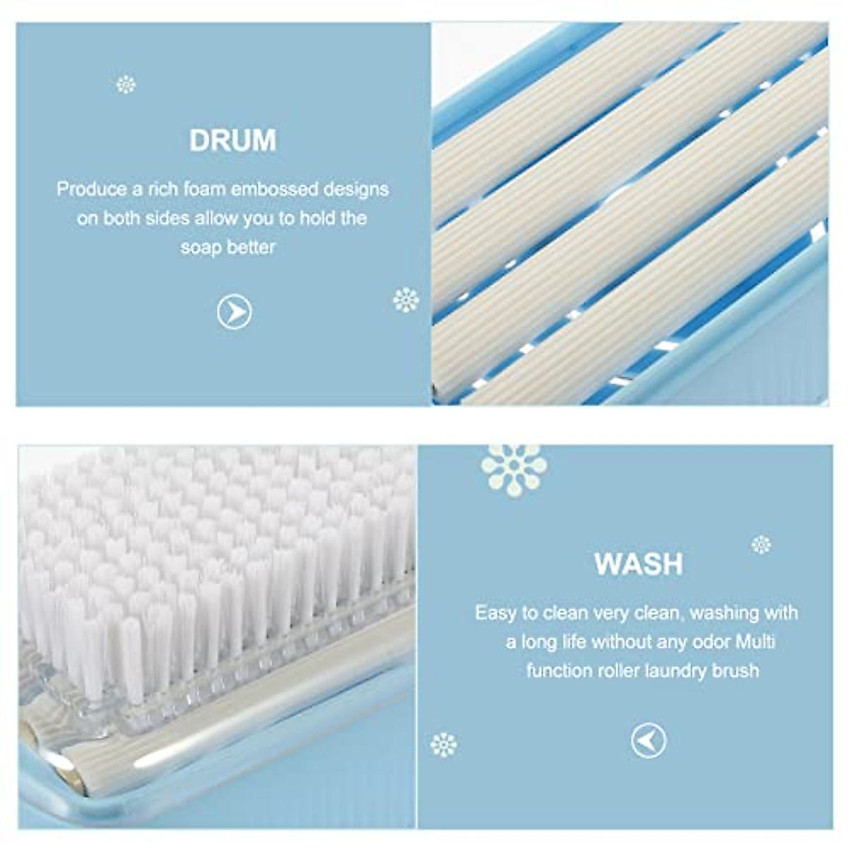 LIFKOME Foaming Soap Box with Soap Dish Multifunctional Soap Box Holder with Roller Brush Soap Tray Soap Saver Case for Travel Bathroom Kitchen Soap Storage Laundry Box