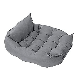 BaRdzo Multifunction Folding Square Cushion Pet Sofa Bed Waterproof Multi-Purpose Soft Dog House Mat Kennel (Color : J, Size : L)