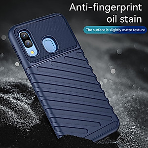DFTCVBN Phone Case for Galaxy A40 Case, Samsung A40 SM-A405F Case with Screen Protector, Military Grade Shockproof Rugged Shield Anti-Scratch Soft TPU Back Cover Cases for Samsung Galaxy A40 blue