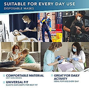 Zhangjiagang Guanming Daily Commodities Disposable Face Mask - Pack of 50