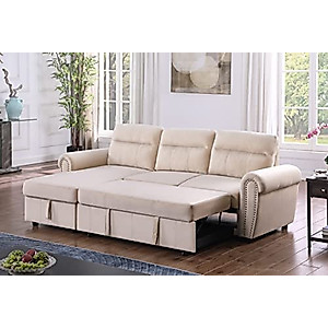 Lilola Home Ashton Sectional, Beige