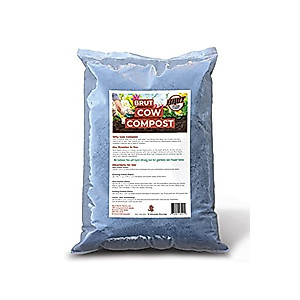Brut Cow Compost - 12 Lb - Nutrient-Rich Fertilizer for Thriving Gardens - Safe, Pure, and Effective