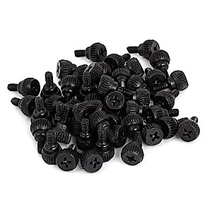 PC Computer Case Thumbscrews M3.5 Thumb Screws Black 50 Pcs