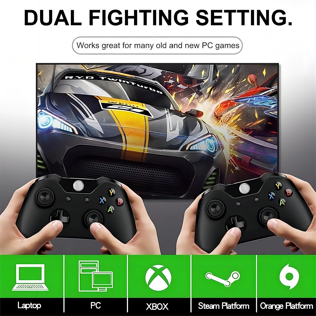 Chasdi Xbox one Wireless Controller V2 for All Xbox One Models, Series X S and PC (White)