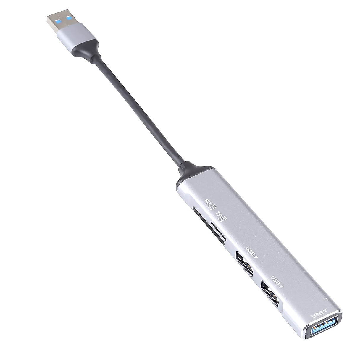 Convenient and Practical 5 in 1 USB 3.0 to SD/TF Card Slot + 3 USB 3.0 Ports Multifunctional Docking Station HUB