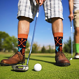 Jeasona Golf Gifts for Men Funny Fun Crazy Mens Golf Socks