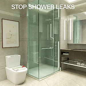 3-Pack 3/8" x 39" Shower Door Bottom Seal - Shower Door Sweep - Frameless Glass Seal Strip - Stop Shower Leaks and Create a Water Barrier, 10MM