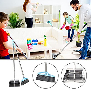 Zerodeko 1 Set Stainless Steel Trash Shovel Stainless Steel Trashcan House Brooms for Sweeping Indoor Sweeping Shovel Tools Garden Bucket Office Outdoor Stainless Steel + Plastic