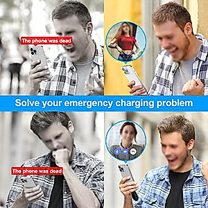 EMNT Keychain Portable Charger for iPhone,1700mAh Mini Power Emergency Pod,External Fast Charging Power Bank Battery Pack, Smaller Cell Phone Charger for iPhone 14,13,12,11,Plus,Pro,MaxXS,XR,X,8,7,6s