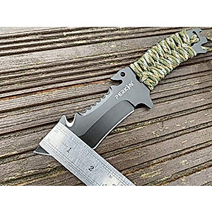 Perkin Hunting Knives CH999 Hunting Knife With Sheath Fix Blade Knife Tanto blade And with Gut Hook