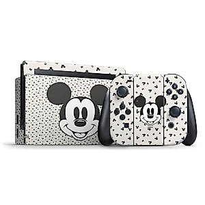 Skinit Decal Gaming Skin Compatible with Nintendo Switch Bundle - Officially Licensed Disney Mickey Mouse Classic Design