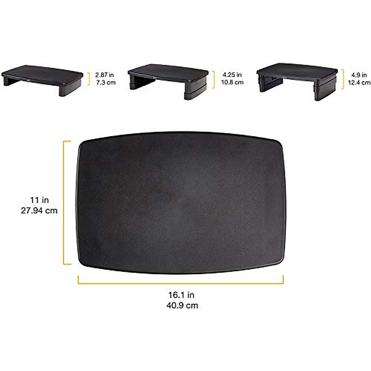 Amazon Basics Adjustable Computer Monitor Riser Desk Stand