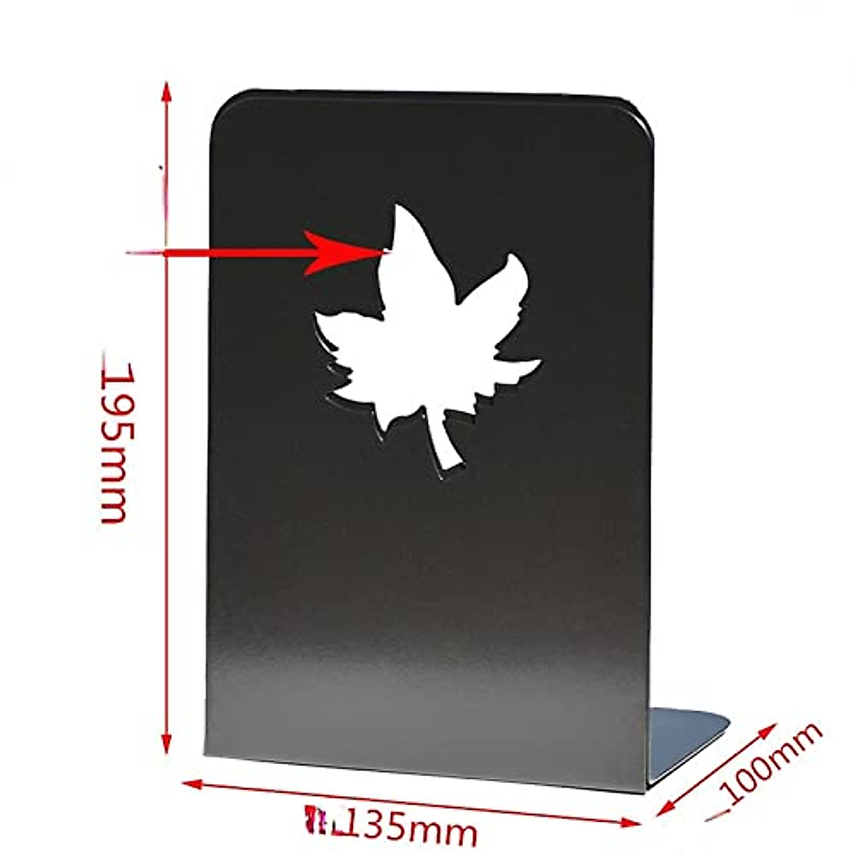 QYTECsd Mail Organizer Black Acrylic Bookends L-Shaped Desk Organizer Desktop Book Holder School Stationery Office Accessories (Color : 4Black)