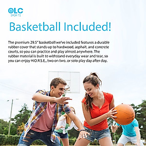 Large Basketball Backpack Bag INCLUDES Basketball and Ball Pump - For Kids and Adults - Basketball Bag For All Sports, Gym Training, and Practice, Large Storage Pockets | Laptop Sleeve