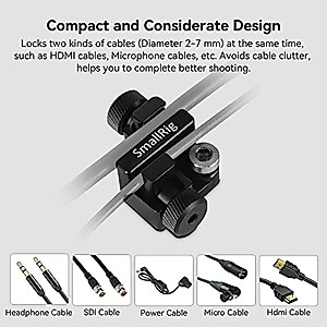 SMALLRIG Cable Clamp Lock for HDMI Cable Microphone Cable Power Cable SDI Cable - BSC2333