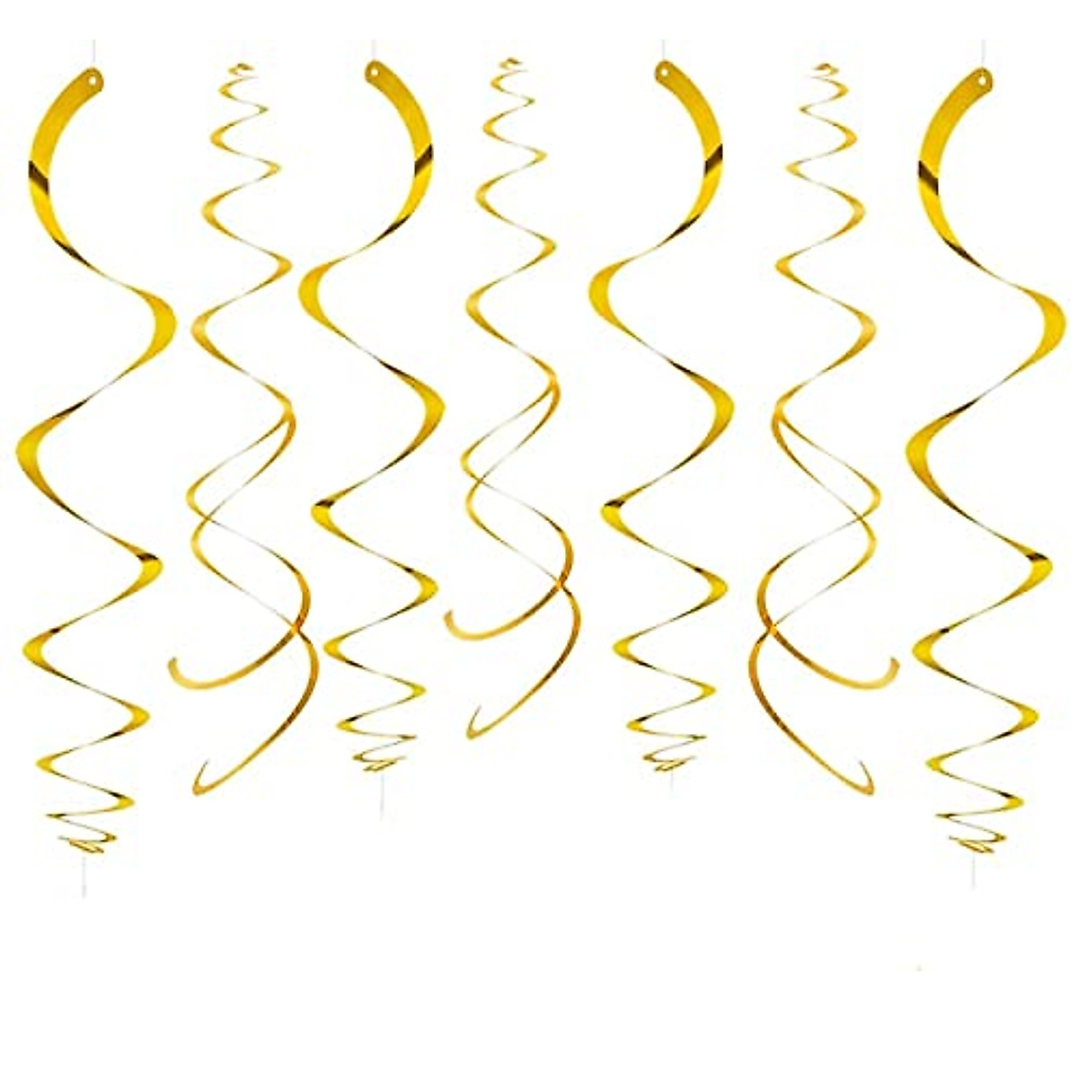 Qian's Party 50th Birthday Decorations for Women Purple Gold Black Purple Gold Foil Hanging Swirls 50th Birthday Party Decor – Women Purple 50th Birthday Party Decorations