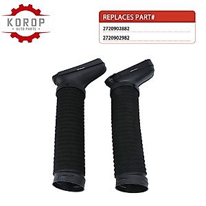 Air Cleaner Intake Hose Replaces# 2720902982 2720902882 Fits for Mercedes-Benz 2010 2011 2012 GLK350 3.5L, Right + Left Side Fresh Intake Boot Tube Duct
