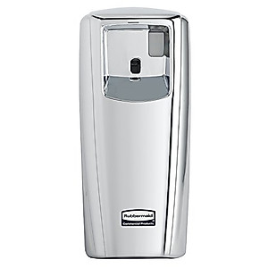 Rubbermaid Commercial 1793542 Standard Odor-Control Aerosol Dispenser, Dispenser with LCD Display, Chrome