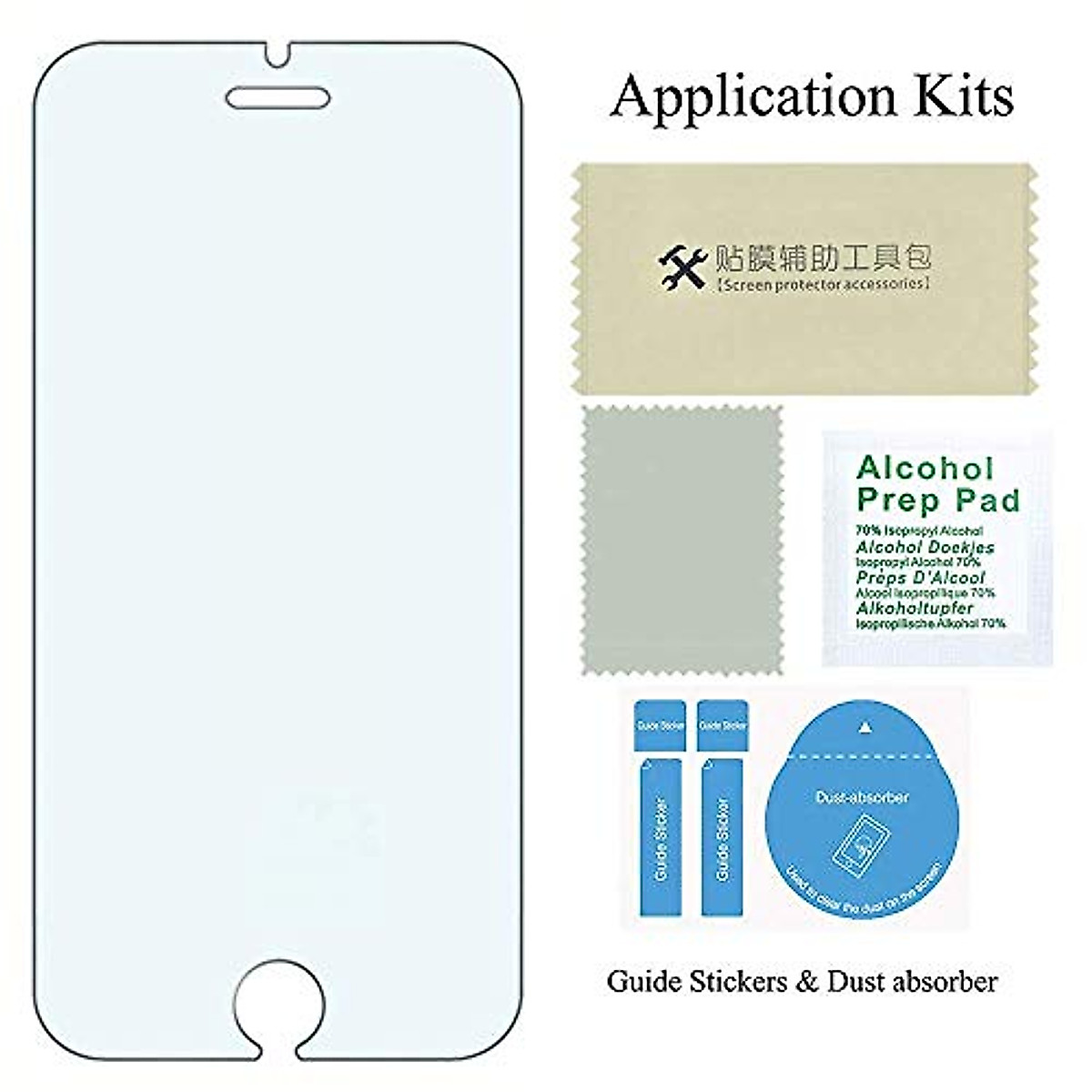 Focuses Screen Protector for iPhone 8,7,6S,6(4.7") iPhone 8 Blue Light Screen Protector Compatible iPhone 8/7/6S/6 (3 Pack)