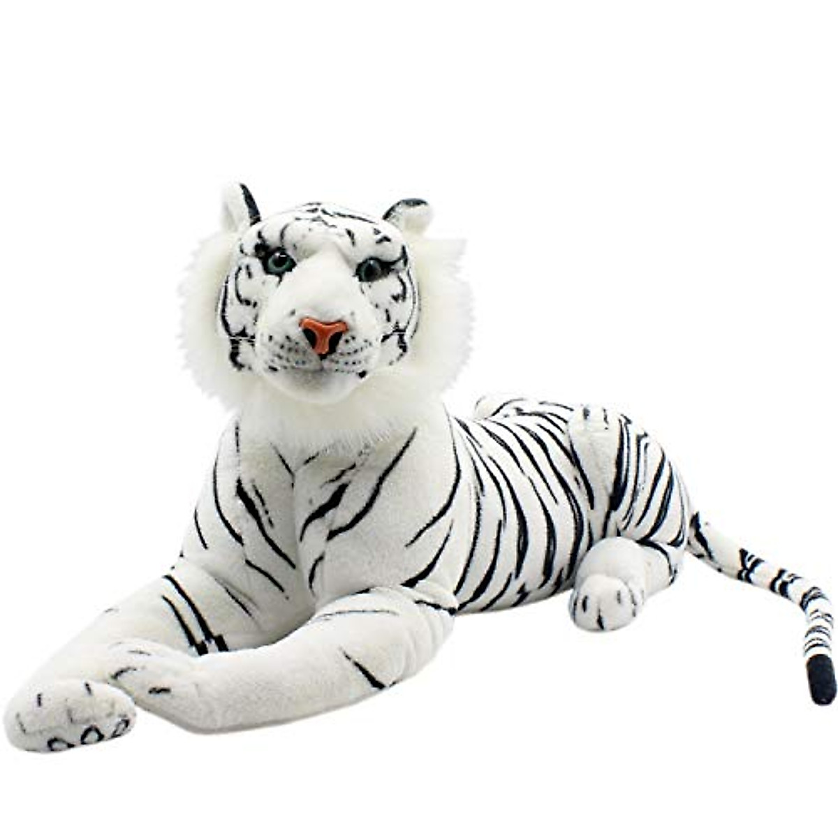 TAGLN Large Stuffed Animals Tiger Toys Giant Plush Big (White, 18 Inch)