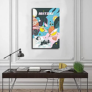 YOLANCH Mitski Poster Rock Music Poster Indie Rock Singer Poster Canvas Poster Bedroom Decor Sports Landscape Office Room Decor Gift Unframe-style 12x18inch(30x45cm)