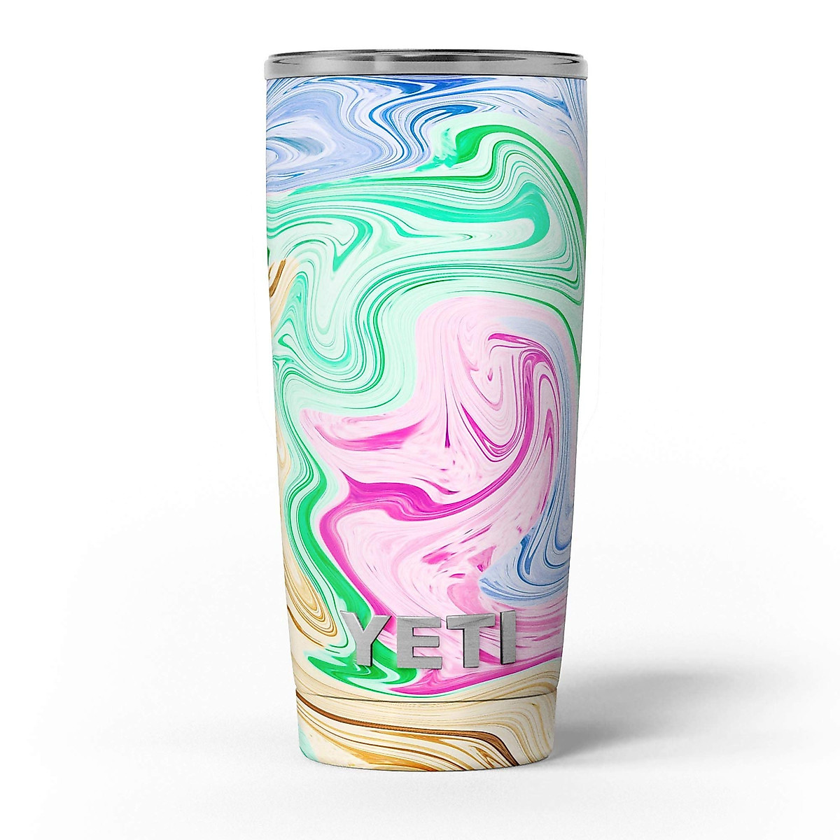 Design Skinz Mixed ColorOil - Skin Decal Vinyl Wrap Kit Compatible with The Yeti Rambler Cooler Tumbler Cups