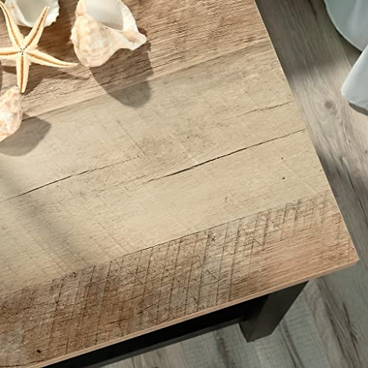 Sauder Cottage Road Night Stand with Drawer, L: 21.18" x W: 19.45" x H: 24.06", Raven Oak Finish