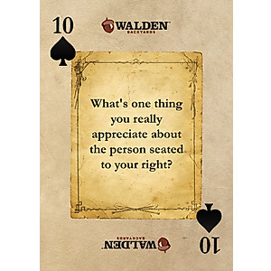 Conversation Starters Fire-Side Chats by Walden Sparking Great Conversation Around The Fire - Standard Playing Cards for All Card Games
