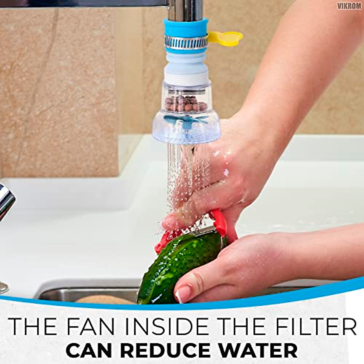 Water Filter Faucet for Kitchen & Bathroom – 3 Pcs Set