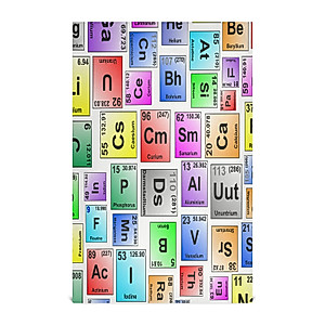 Periodic Table of The Elements Kitchen Towels 4 Pack, Rainbow Chemistry Dish Cloths Dish Towels Absorbent Tea Towels Bar Towels with Loop Kitchen Dish Towel for Household Drying Dish 18" x 28"