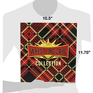 UniKeep WWE WrestleMania Themed Collectible Card Storage Binder - Comes With 20 Card Pages (Tartan)