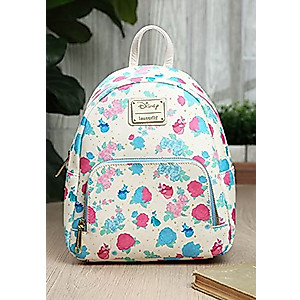 Loungefly Sleeping Beauty Floral Fairy Godmother Mini Backpack Natural-Floral
