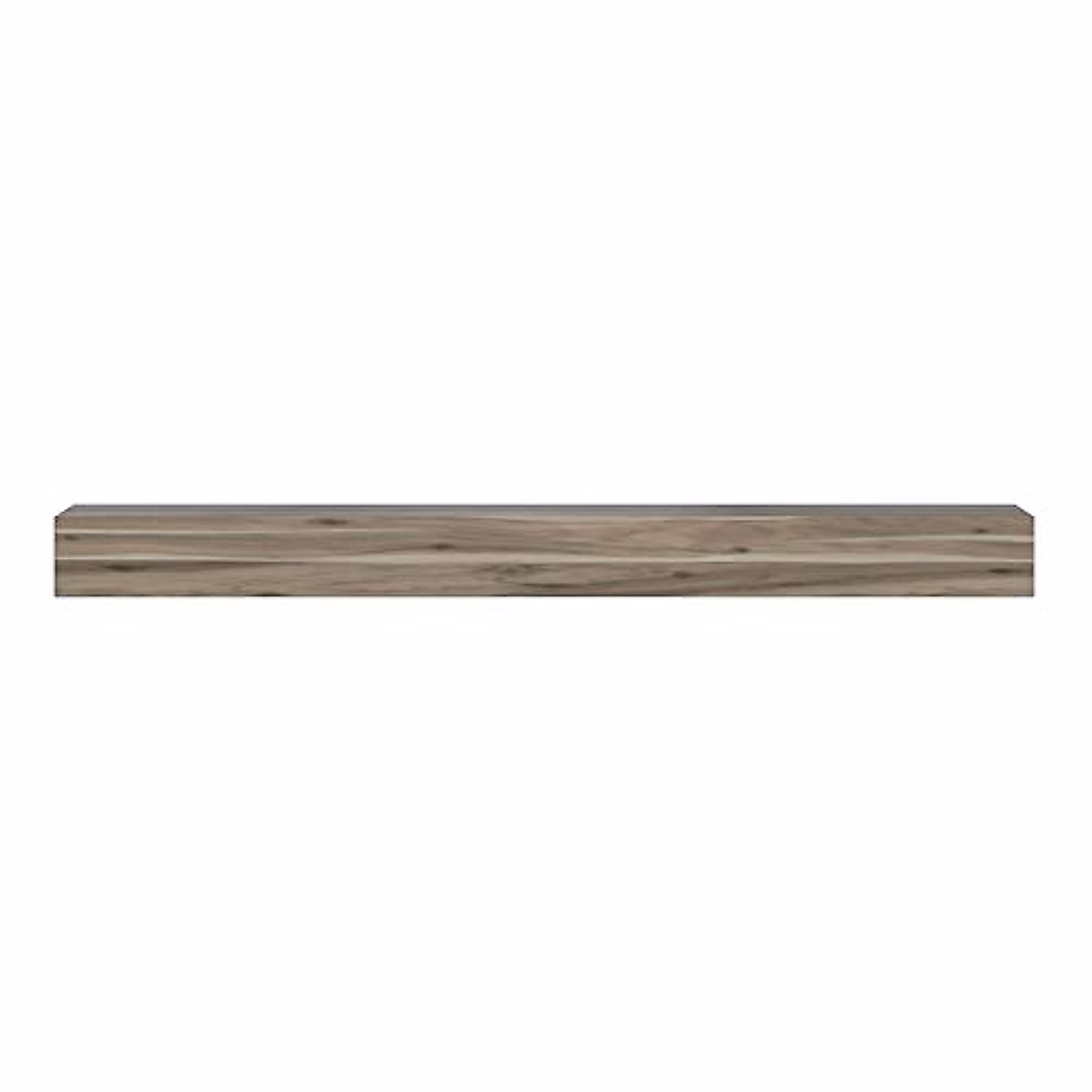 Pearl Mantels 492-60-WEATHER Acacia Wood Fireplace Mantel Shelf, 60", Weathered Finish