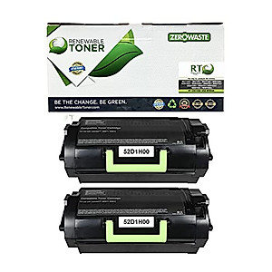 RT 521H High Yield Toner Replacement for Lexmark 521H 52D1H00 521 | MS810 MS810n MS810dn MS810de MS811 MS811n MS811dn MS811dtn MS812 MS812dn MS812de MS710 MS710n MS711 MS711dn (Pack of 2)