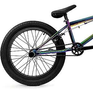 Elite BMX Bicycle 18", 20" & 26" Model Freestyle Bike - 3 Piece Crank (Oil Slick, 20")