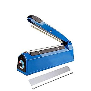 LabZhang 8inch Impulse Bag Sealer,Impulse Heat Sealer,Manual Poly Bag Heat Sealer Heat Seal Closer with Replacement Kit