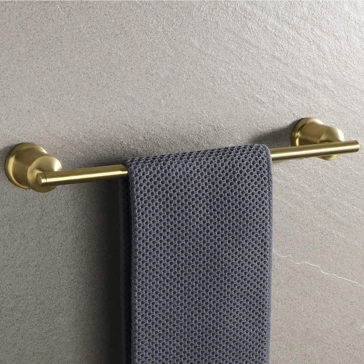 Alise Bath Towel Bars,Towel Holder Towel Racks for Bathroom Lavatory,16 Inch SUS304 Stainless Steel Hand Towel Hanger Wall Mount Towel Rail,Gold Finish GNM7003-G