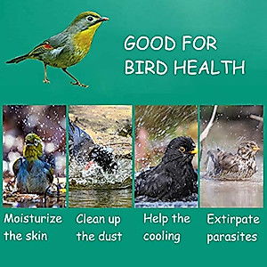 Hamiledyi Bird Cage Bath Parrot Bath Box Accessories Bird Bathing for Budgies Supplies Hanging Bathtub for Small Pet Cockatiel Canary Cockatoos Parakeet Conure Lovebird