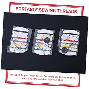 COHEALI 300 Sets Mini Sewing Kit Button Sewing Tool Travel Accesories Travel Accessories Items for Wedding Welcome Bags Emergency Sewing Kit Sewing Safety Pin for Sewing Supplies Household