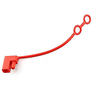 HJ Garden 10PCS SAE Plug Replacement Waterproof Protection Cover Cap Lid Top, Red