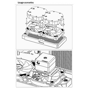 Barrow Offset Pump Mounting Bracket for 120mm Radiators (TCBJ-G)