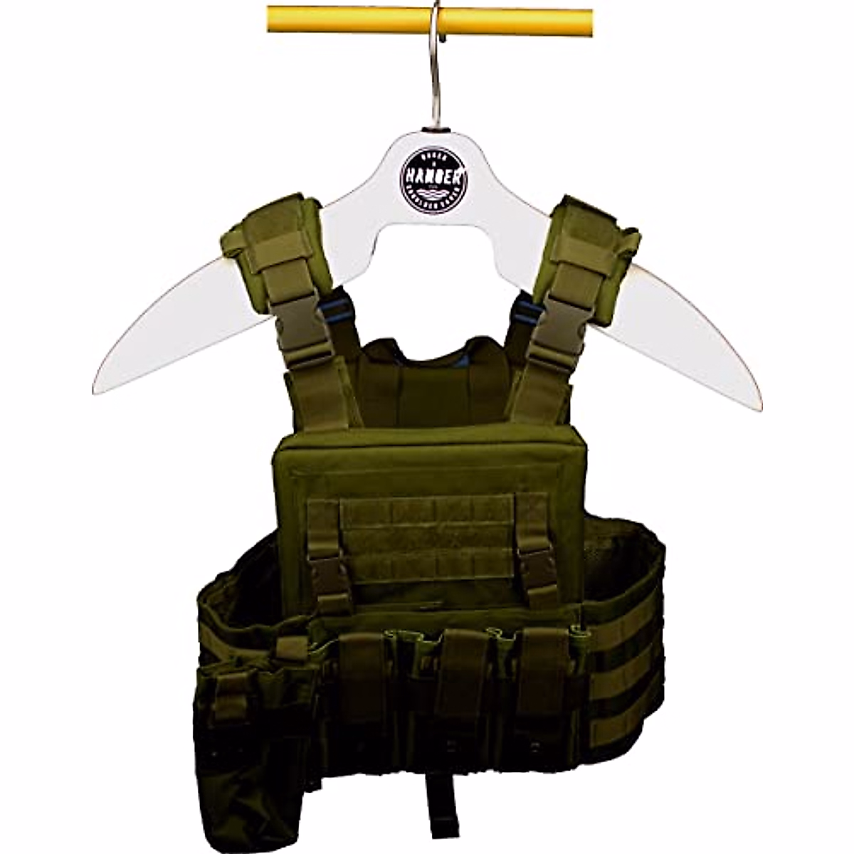 Suit Coat Hanger & Wardrobe Hanger 'Shoulder Saver' by BAKER HANGER - USA Made - 6 Inch Hook (White)