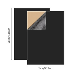 Lusofie 12Sheets Self Adhesive Felt Sheets Sticky Back Felt Fabric for House Adorning for Jewelry Box and Drawer Liner, Art and Craft Making