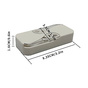 2pcs Portable Floss Dispenser Travel Floss Portable Cases, Automatic Dental Refillable Floss Stick Organizer for Cleaning Teeth and Oral Care