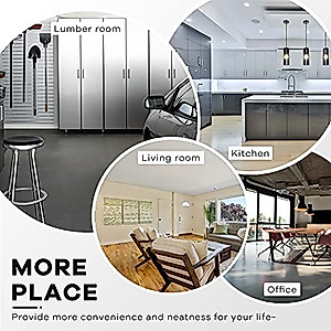 HCY Garage Shelving, 72*36*14inch Metal Shelves 5 Tier Wire Shelving Unit Adjustable Heavy Duty Sturdy Steel Shelving for Pantry Garage Kitchen (Chrome)