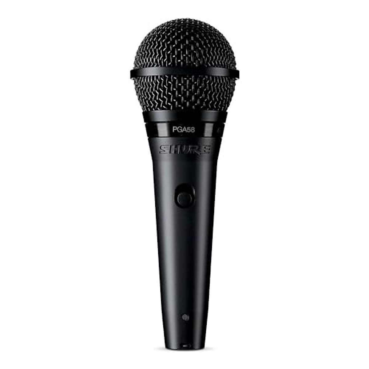 Shure PGA58 Dynamic Microphone - Handheld Mic for Vocals with Cardioid Pick-up Pattern, Discrete On/Off Switch, Stand Adapter and Zipper Pouch (PGA58-XLR)