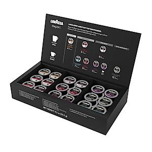 Lavazza Expert Variety Pack, Blended and Roasted in Italy, Light through Dark Roast, Full -Bodied, Sweet, Aromatic, Intense, Peristent blends, (36 Count) - Value Pack