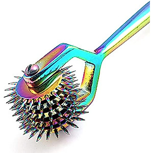 Wartenberg Neuro Pinwheel Stainless Steel 5 Head Diagnostic Instrument Pin Wheel - Multi Color Rainbow