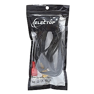ELECTOP 4 Pin S-Video to 3 Male RCA Composite Video Cable 1.45M(4.75FT)