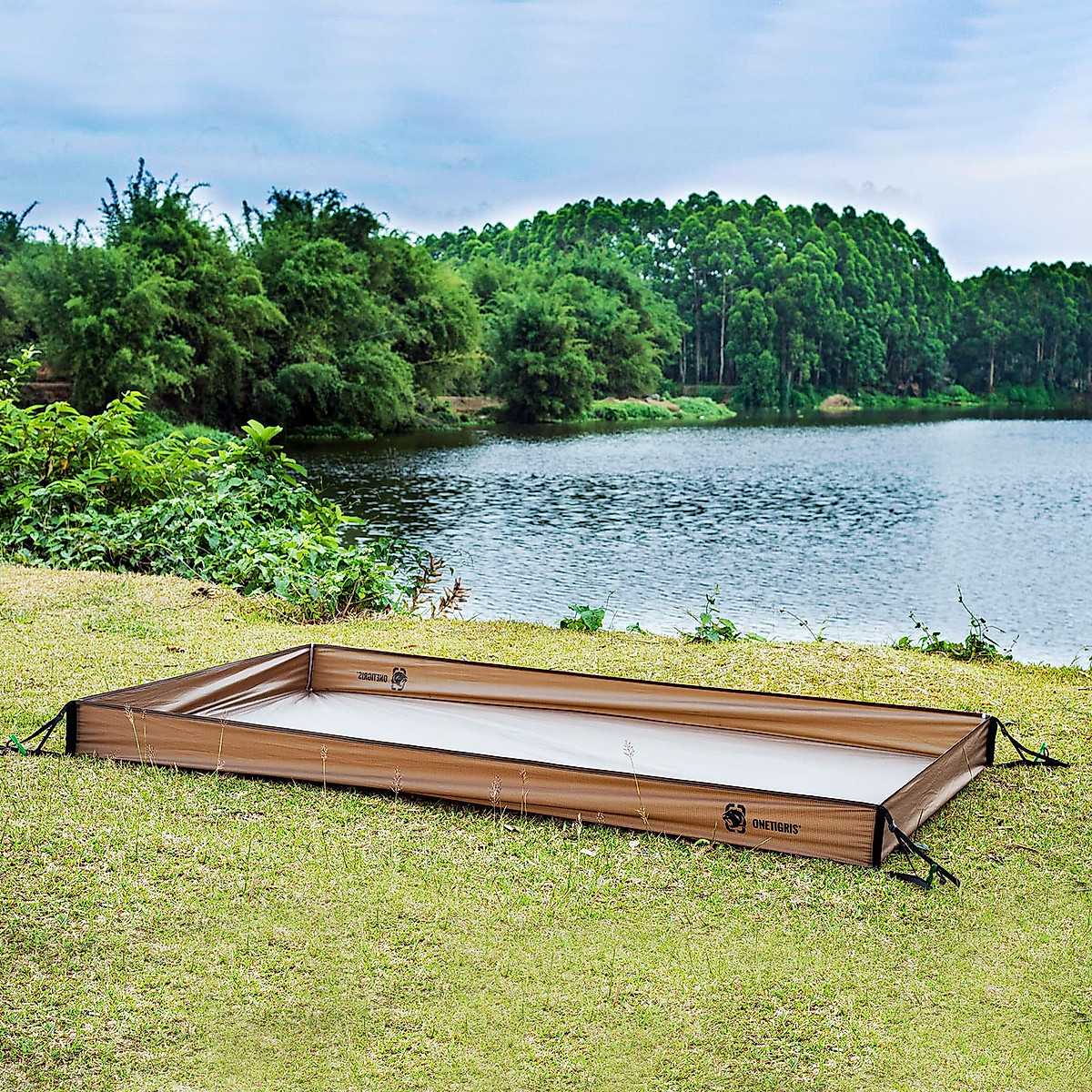 OneTigris Multifunctional Tent Footprint - Camping Tent Bathtub Floor for Tarp Bushcraft Shelter Camping Hiking Backpacking